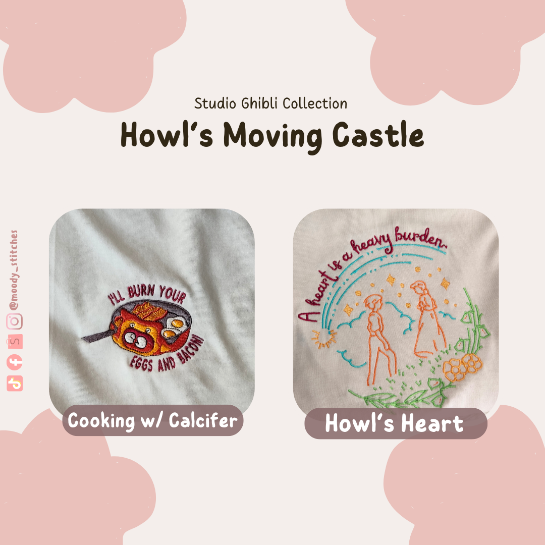 Studio Ghibli - Howls Moving Castle Characters – Moody Stitches